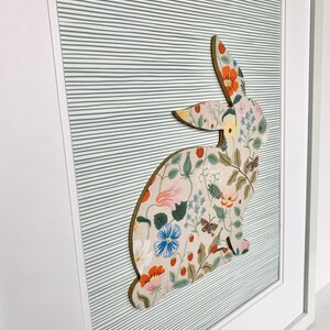 Framed Bunny With Two Initials 3-piece Set, Baby Girl Nursery Wall Art ...
