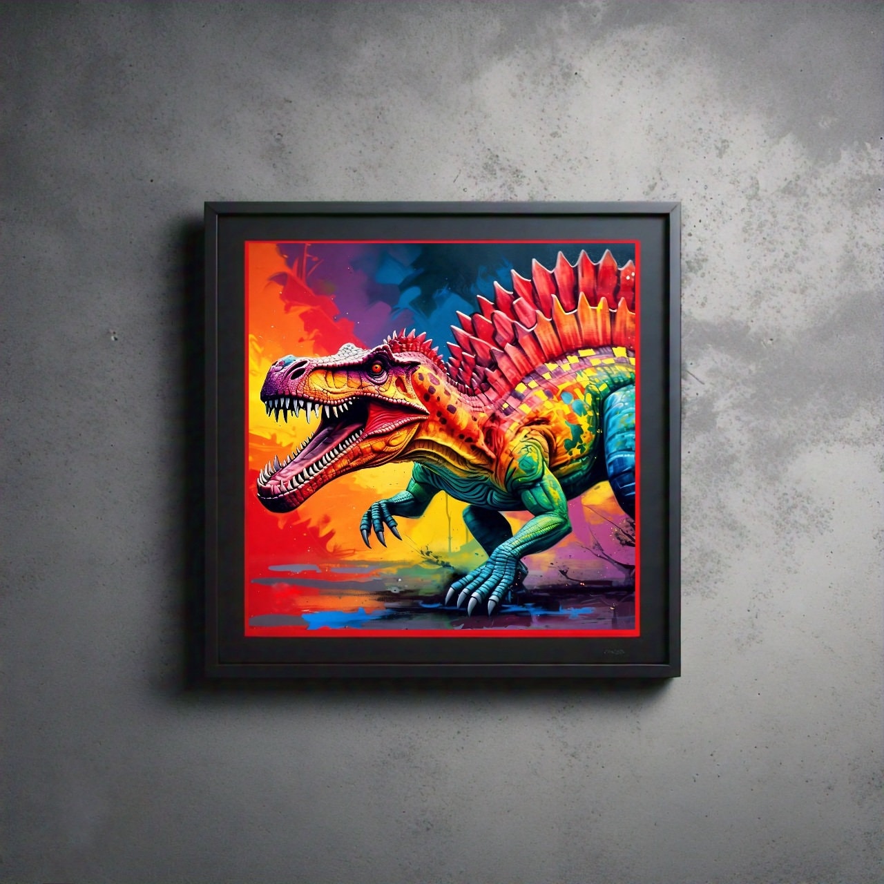 Colorful Spinosaurus Dinosaur Digital Printable - Etsy