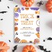 Editable Trick or Treat Party Halloween Invitation Template | Kids ...