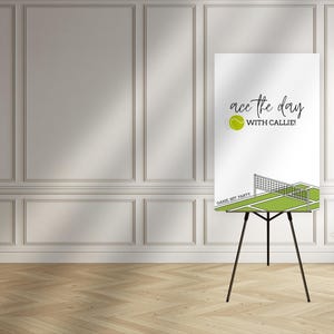 Tennis Welcome Signage Template for Sports Theme Birthday Easel Sign ...