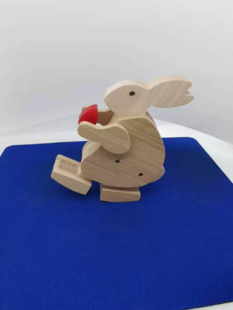 Handmade Walking Bunny Wooden Toy – Perfect Walking Animal Gift for ...