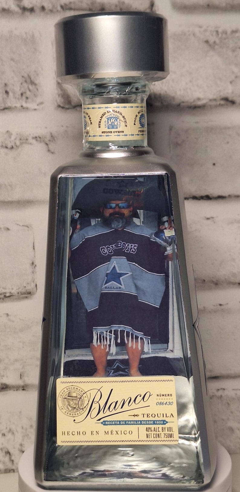 EMPTY Personalized 1800 Painted or Glittered Bottle (EMPTY) - Etsy
