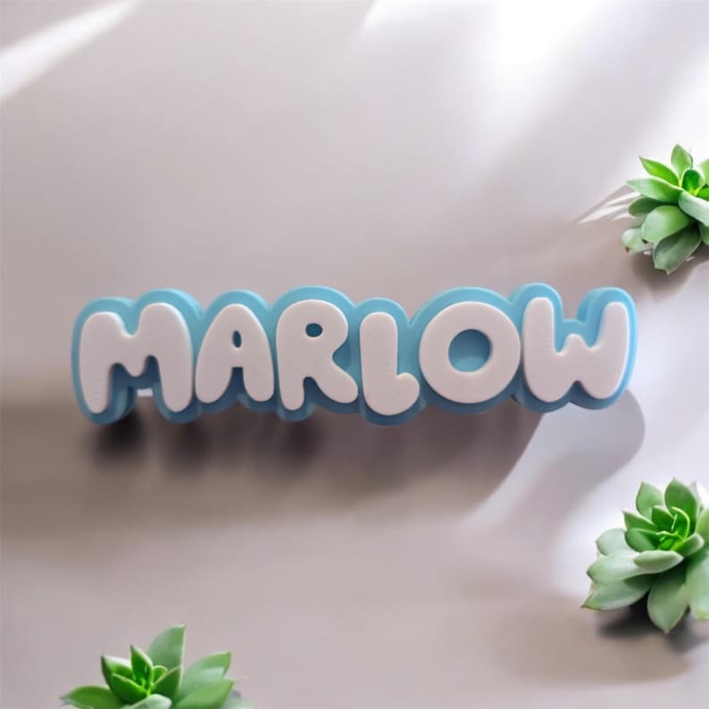Personalized Bluey Name Plate - Custom Bluey Name Sign - Bedroom Decor ...