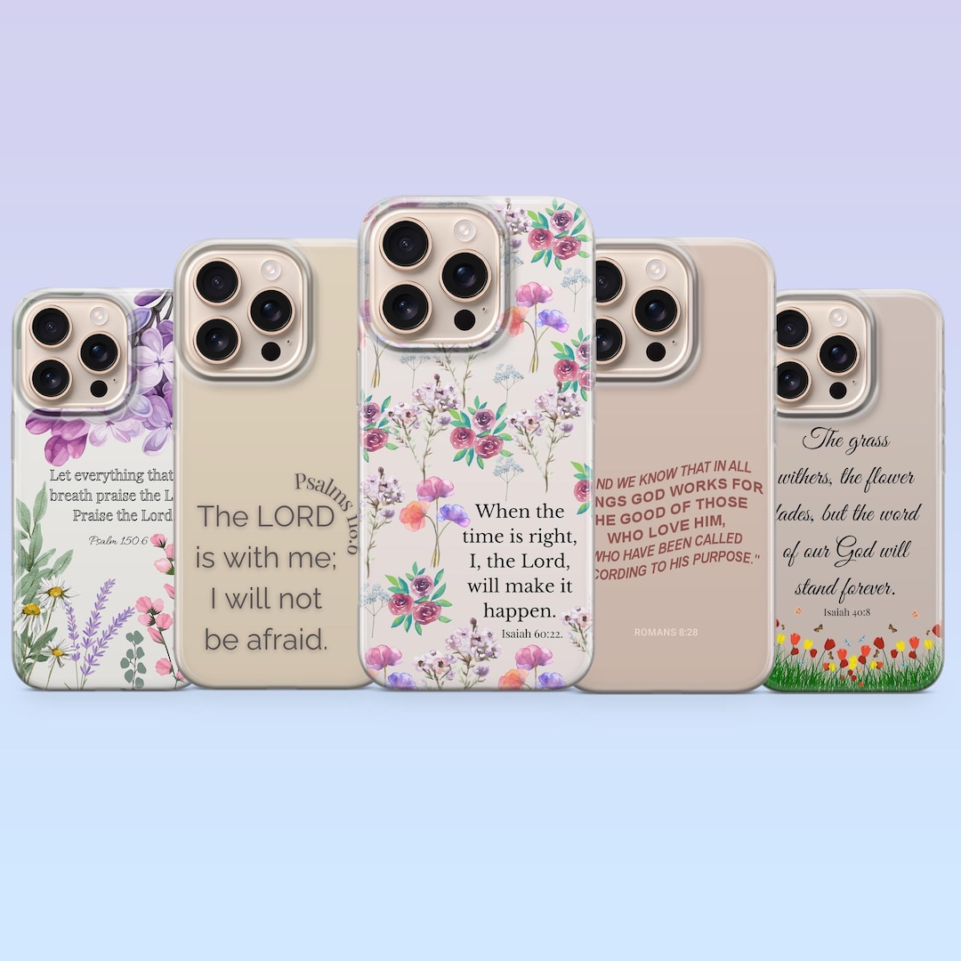 Bible Verse Phone Case Lords Prayer Cover for iPhone 16pro, 15, 14, 13 ...