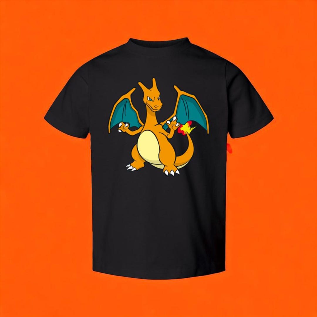 Kids Pokemon Charizard Shirt, Charizard Shirt Fan Gifts, Pokemon Collector Shirt, Charizard Fan ...