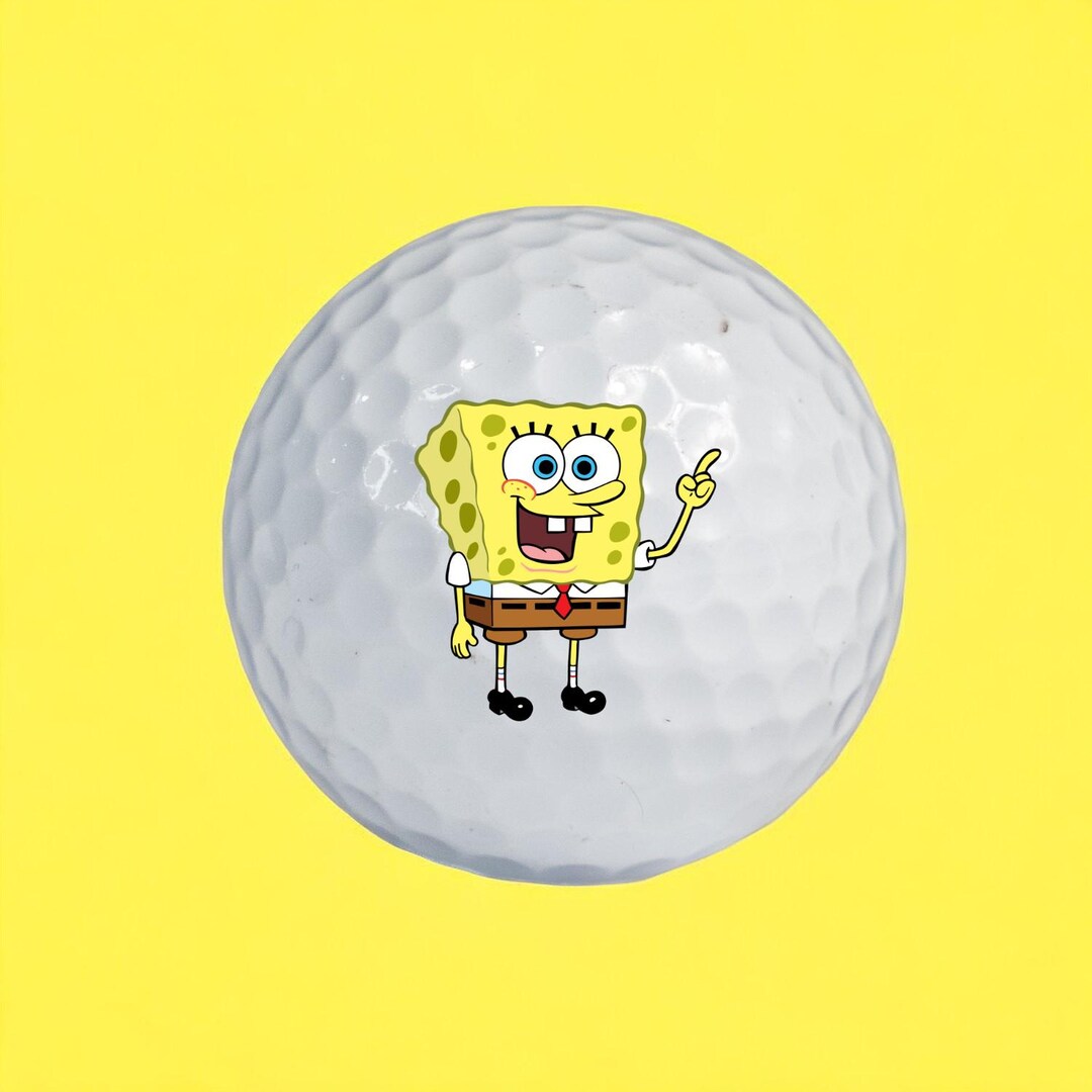 Spongebob Golf Ball, Spongebob Squarepants Golf Ball, Nickelodeon - Etsy