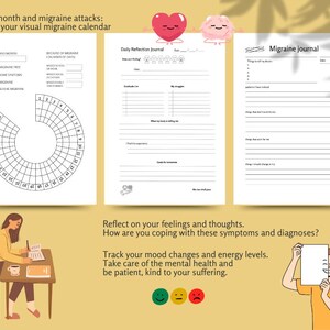 Migraine Tracker Printable Migraine Journal Headache Log Chronic Pain ...