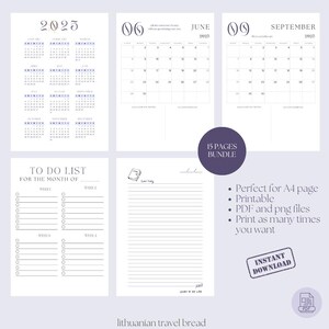 2025 Printable Calendar Monthly Planner 2025 Mental Health Calendar ...