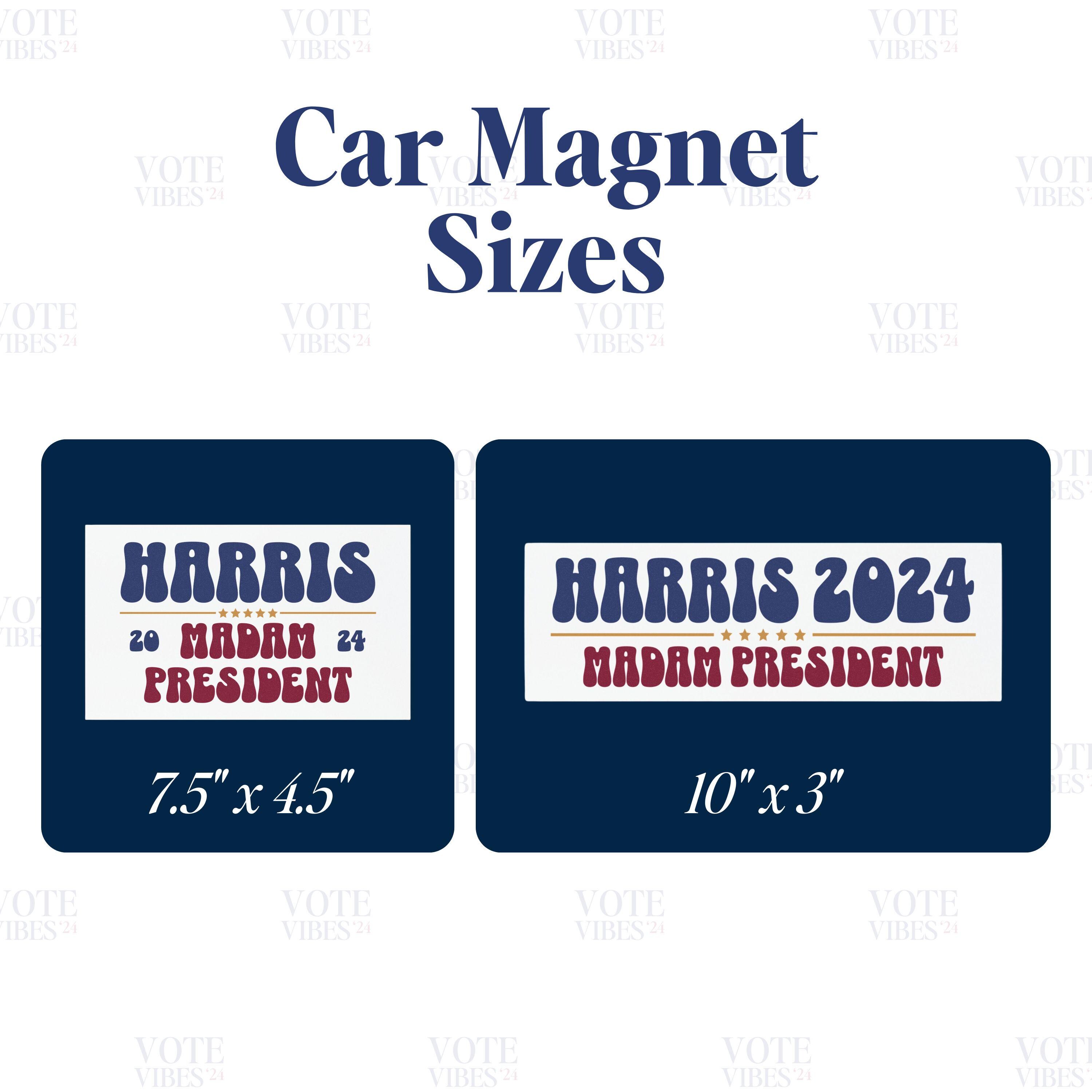 Kamala Harris Car Magnet, Kamala Harris 2024, President Harris, Madam ...