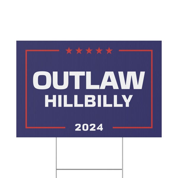 Outlaw Hillbilly Sign - Etsy