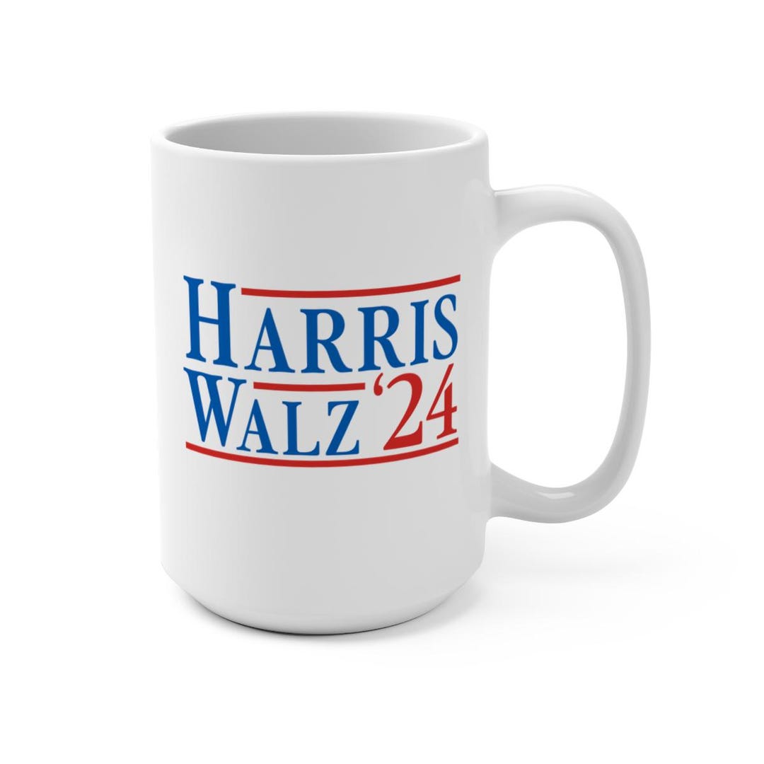 Harris Walz 2024 Mug, Retro Style Kamala Harris 2024 Coffee Mug, Harris ...