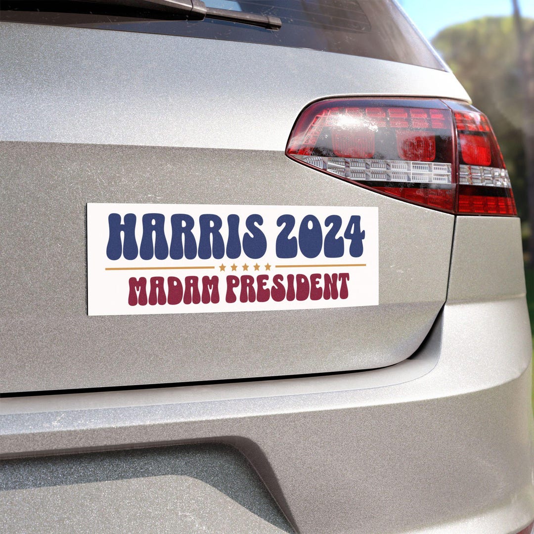 Kamala Harris Car Magnet, Kamala Harris 2024, President Harris, Madam ...