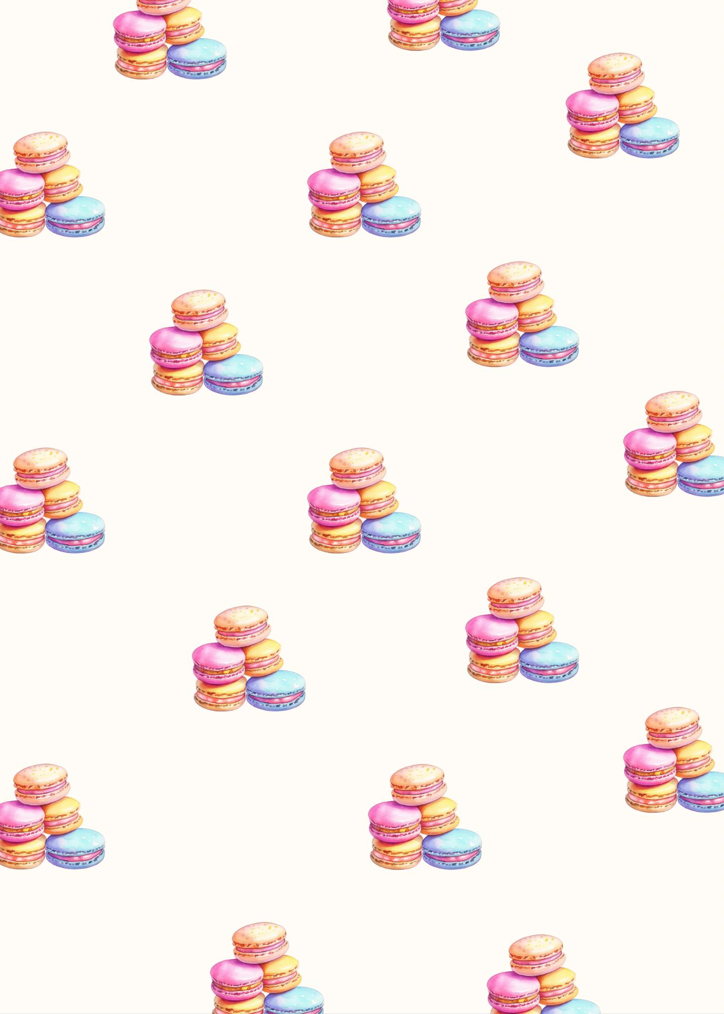 Whimsical Pastel Macaroon Birthday Party Invitation, Template, Instant ...