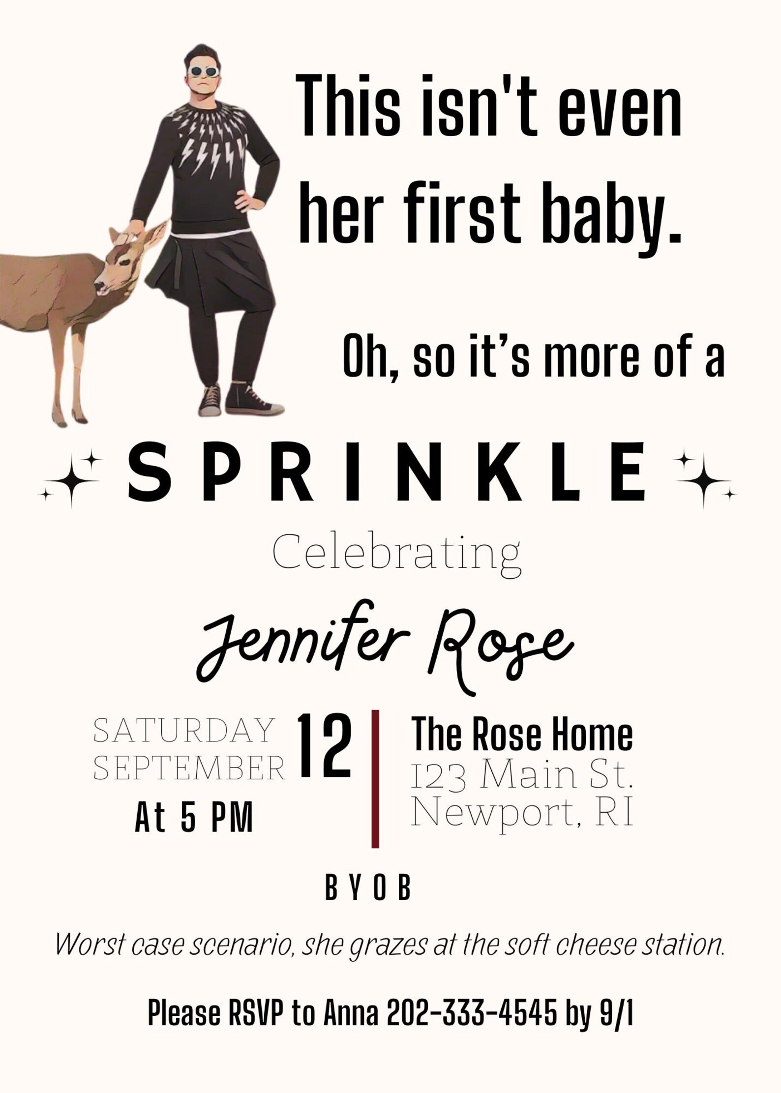 Schitt's Creek Inspired Baby Sprinkle Invitation, Editable Instant ...