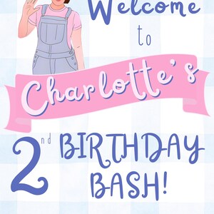 Printable Birthday Party Welcome Sign Inspired by Ms Rachel - Editable ...