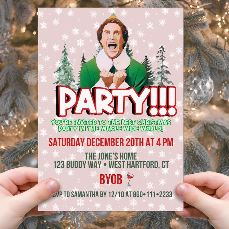 Elf Invitation - Etsy