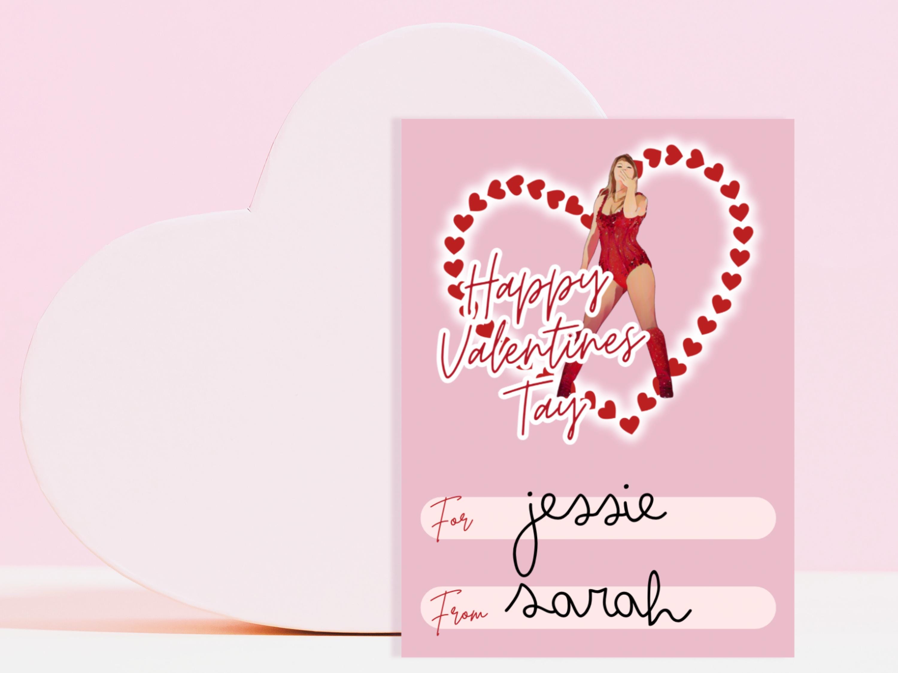 Swiftie Valentines, Editable Printable Valentine’s Day Cards, Instant ...
