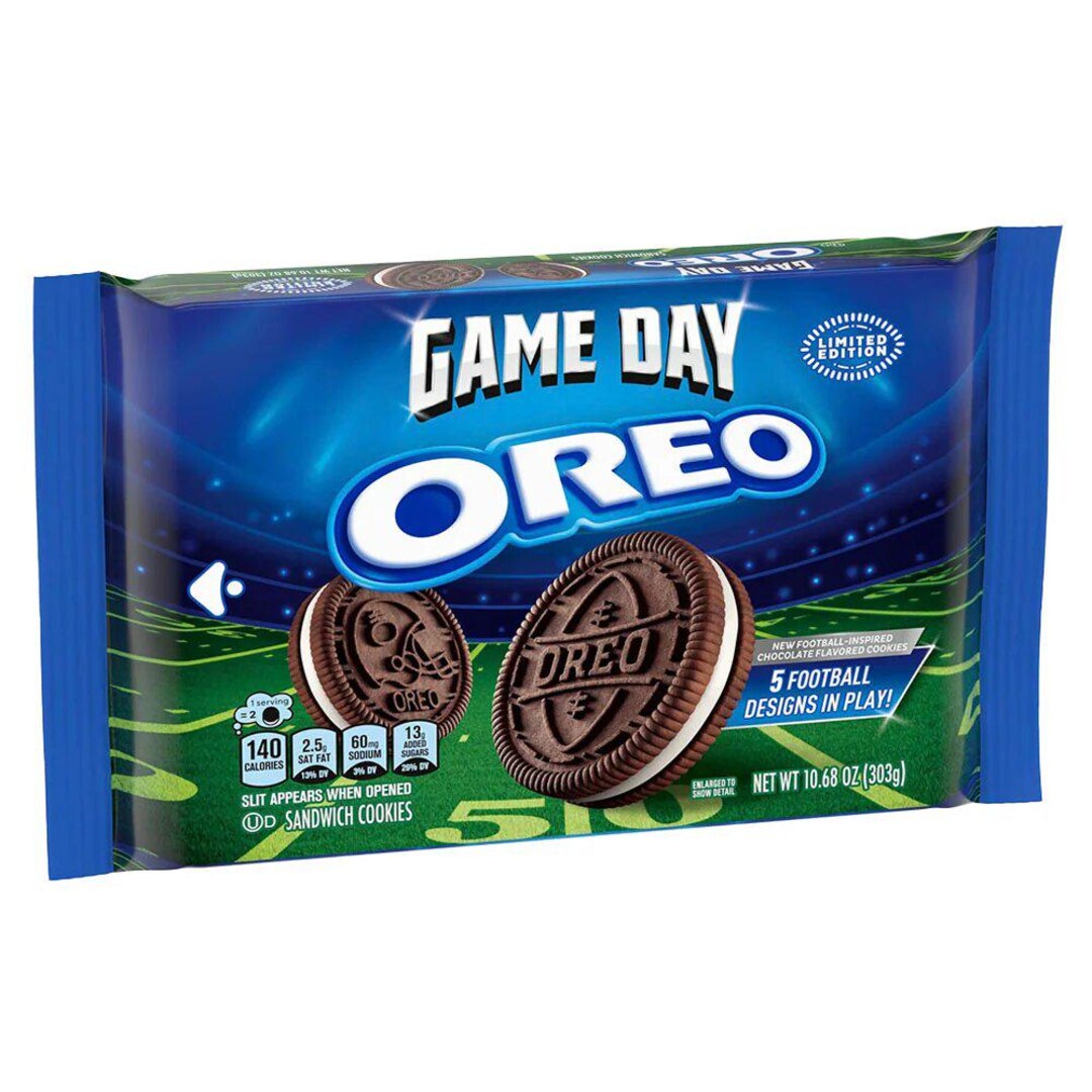 Oreo Game Day 5 Football Designs Limited Edition 303g USA Import - Etsy