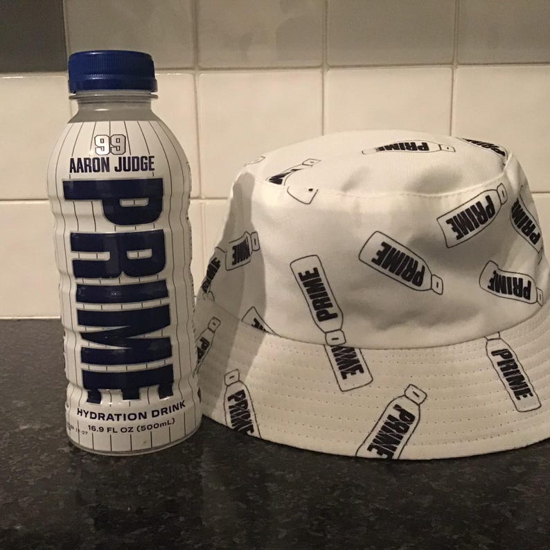 Prime Hydration Aaron Judge White Bottle & Prime White Hat Bundle - Etsy