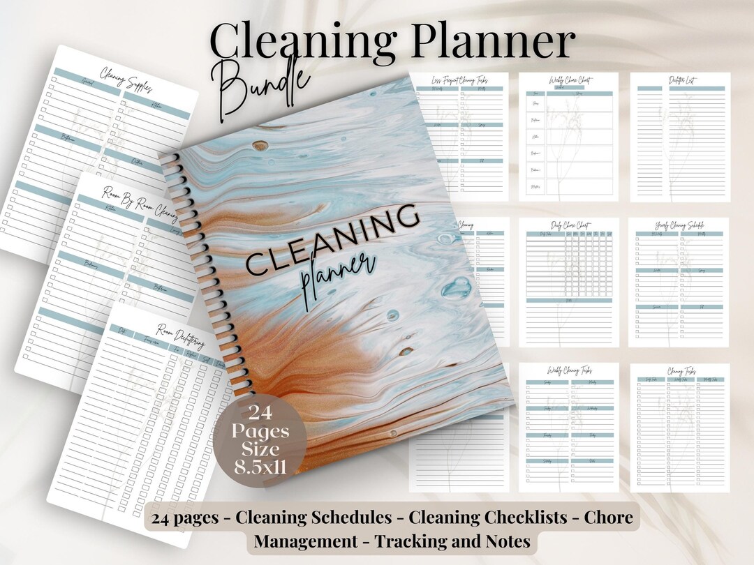 Comprehensive Room by Room Cleaning Plan PDF | Weekly, Monthly, and ...
