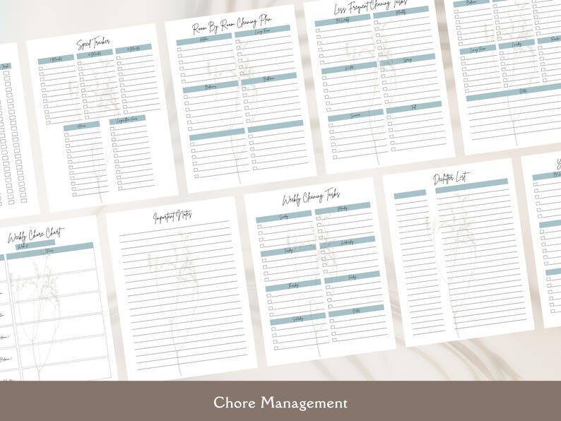 Comprehensive Room by Room Cleaning Plan PDF | Weekly, Monthly, and ...