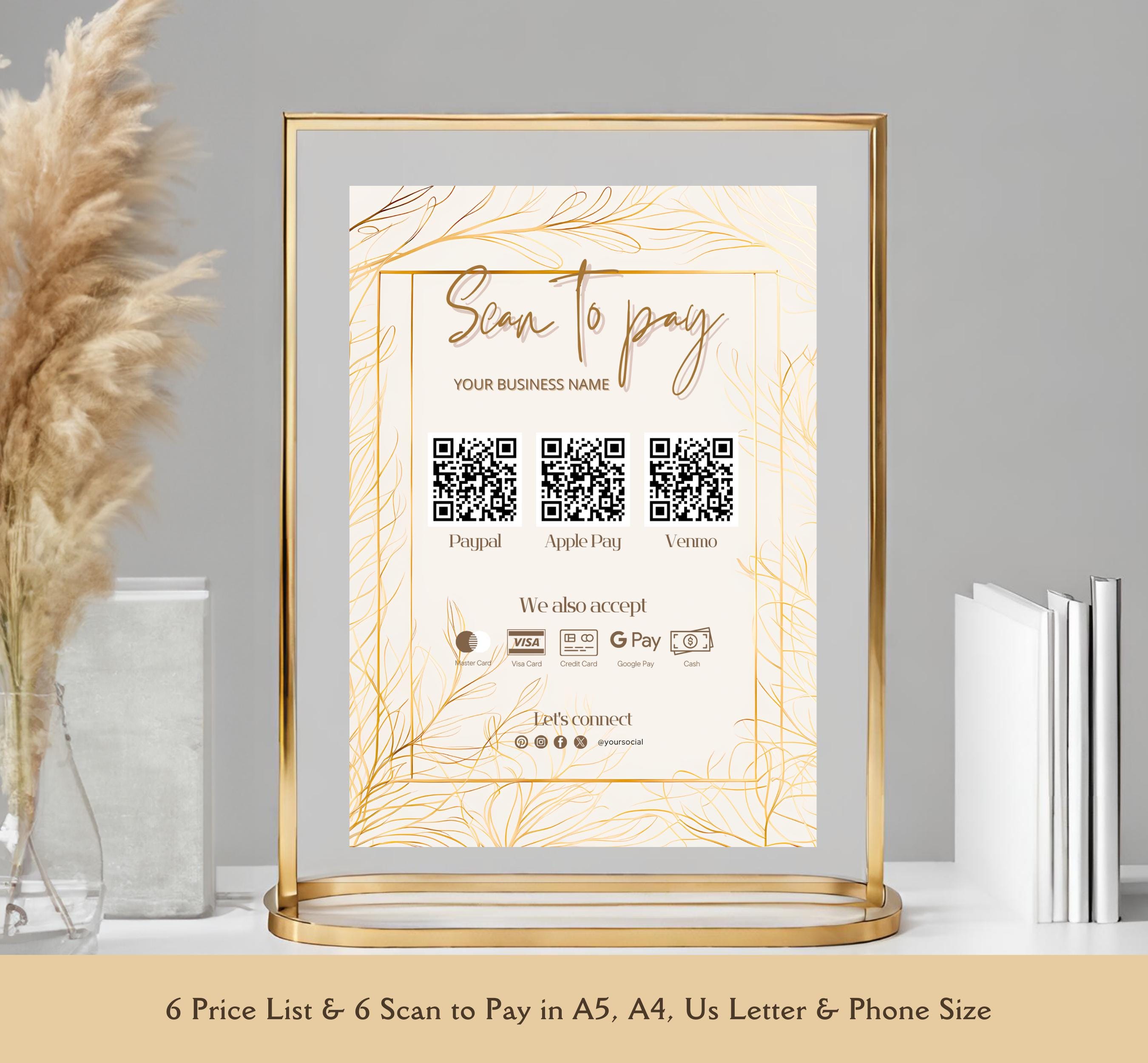 Beauty Price List Template | Customizable Salon Menu for Hair, Nail ...