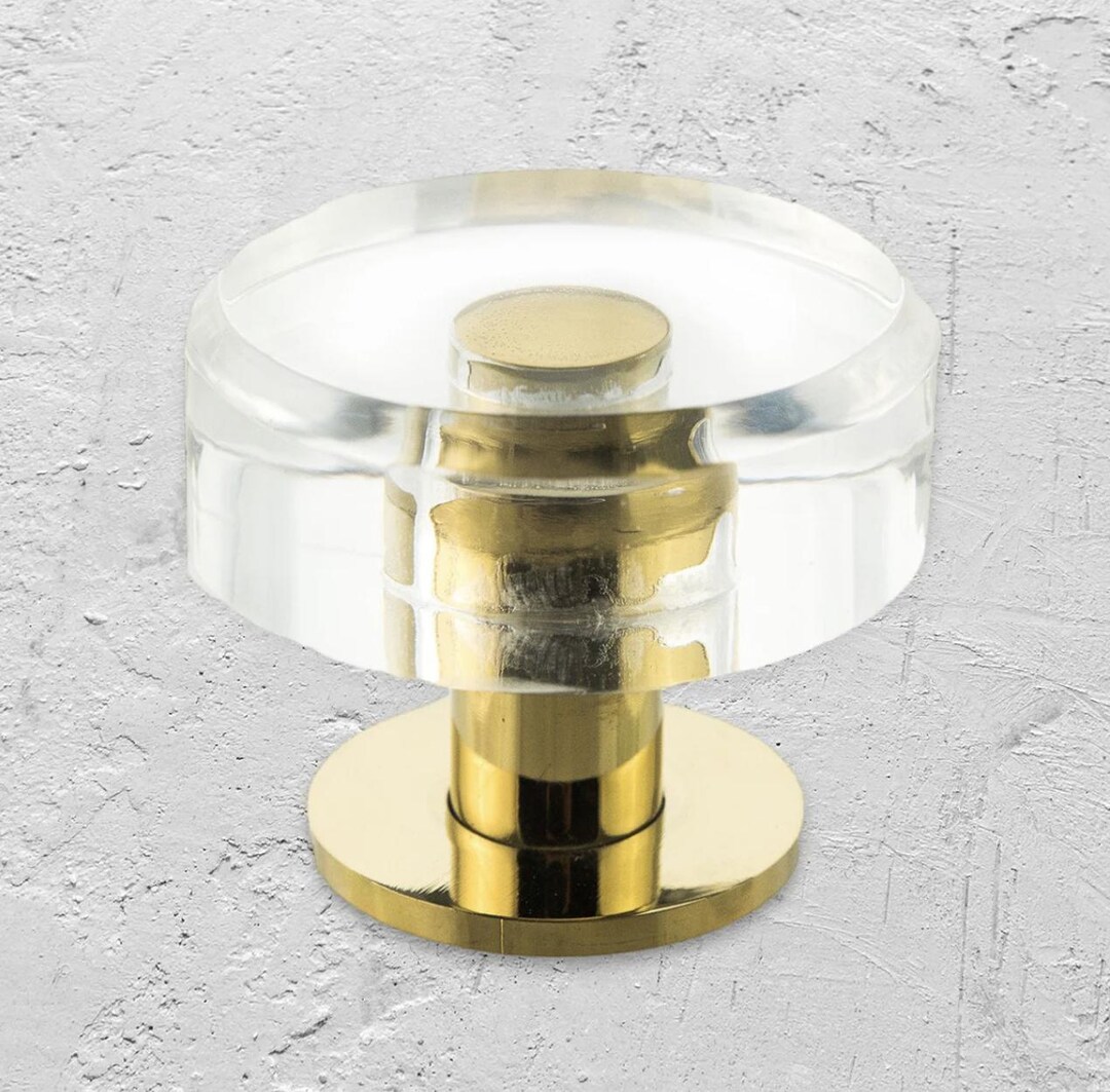 2.5 Round Lucite Knob Pull - Etsy