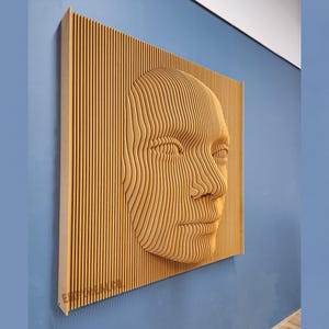 Abstract Face Wall Sculpture, Large Wall Art - Etsy