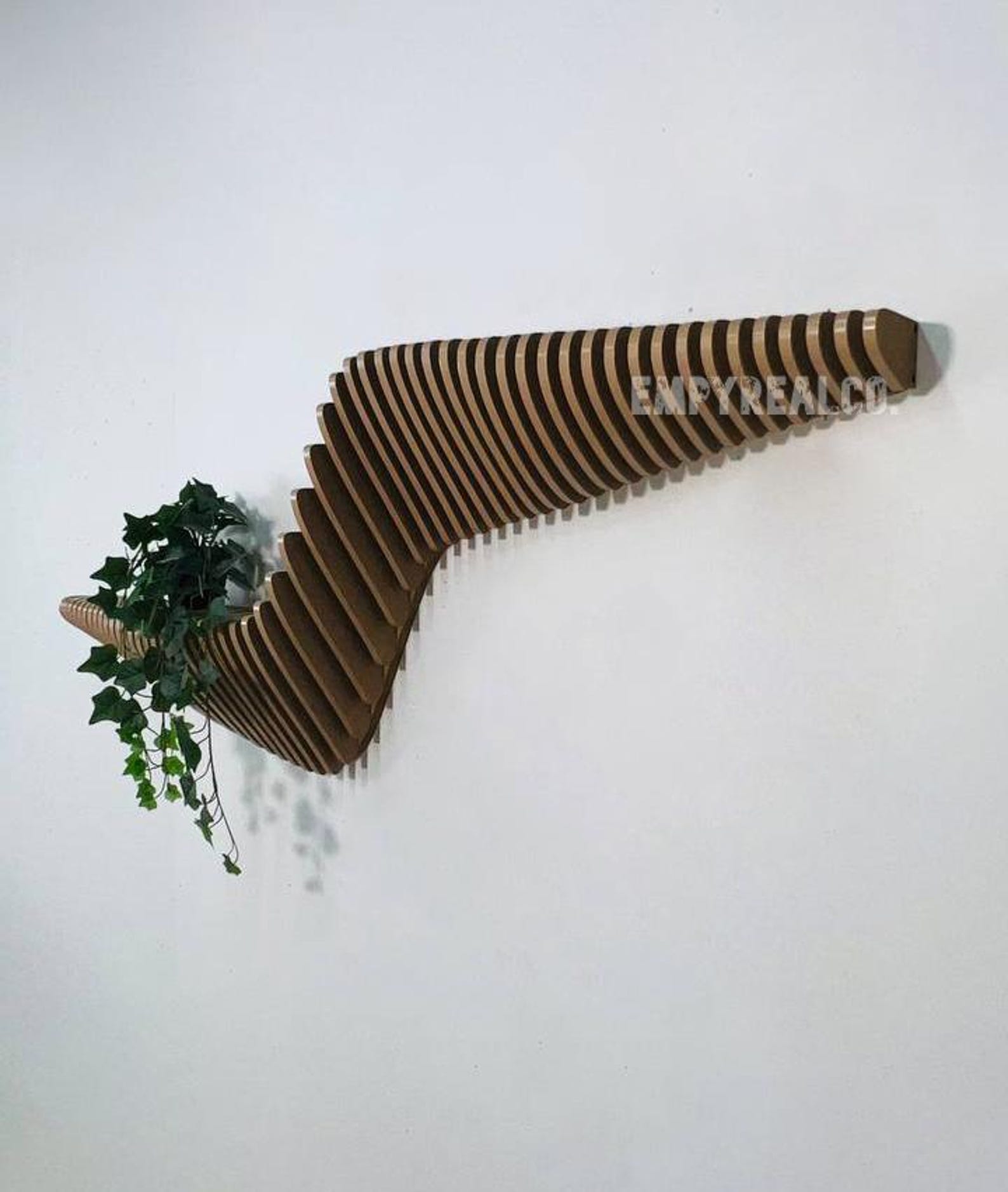 Wooden Parametric Wall Shelf, Custom Shelf in Color and Size - Etsy