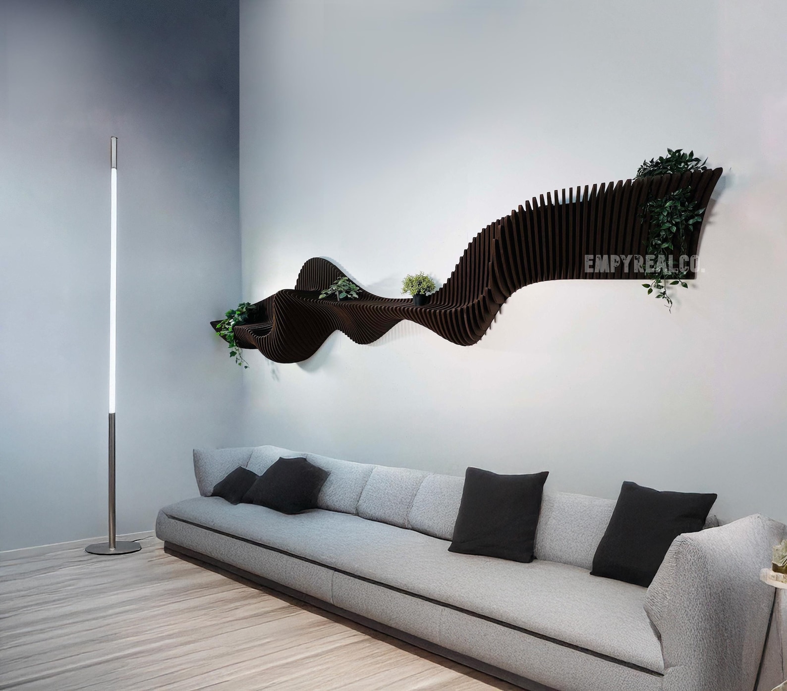 Wooden Floating Shelves, Wall Shelf, Parametric Wall Art - Etsy