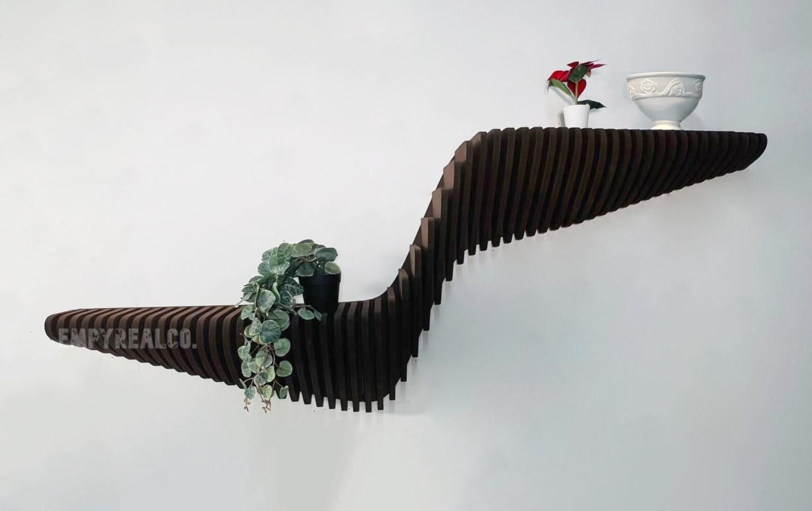 Wooden Parametric Wall Shelf, Custom Shelf in Color and Size - Etsy
