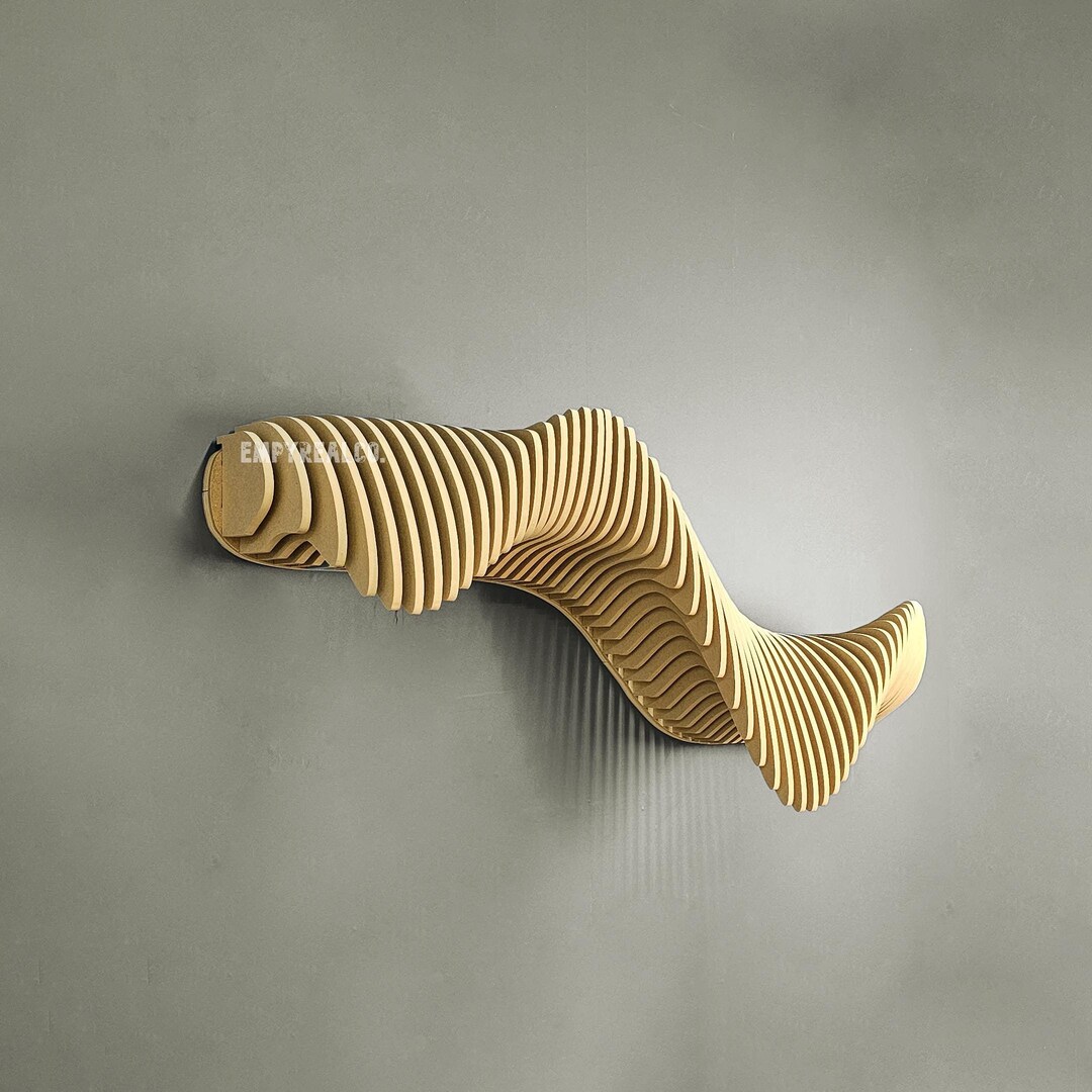 Wood Floating Shelves, Wall Shelf, Parametric Wall Art - Etsy