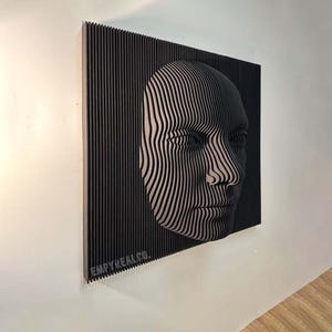Abstract Face Wall Sculpture, Large Wall Art - Etsy