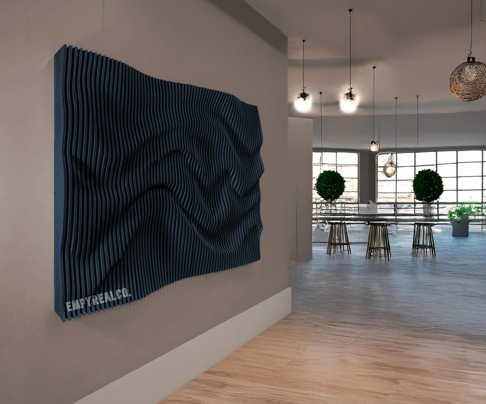 Parametric Wood Wall Art: Acoustic Wall Decor - Etsy