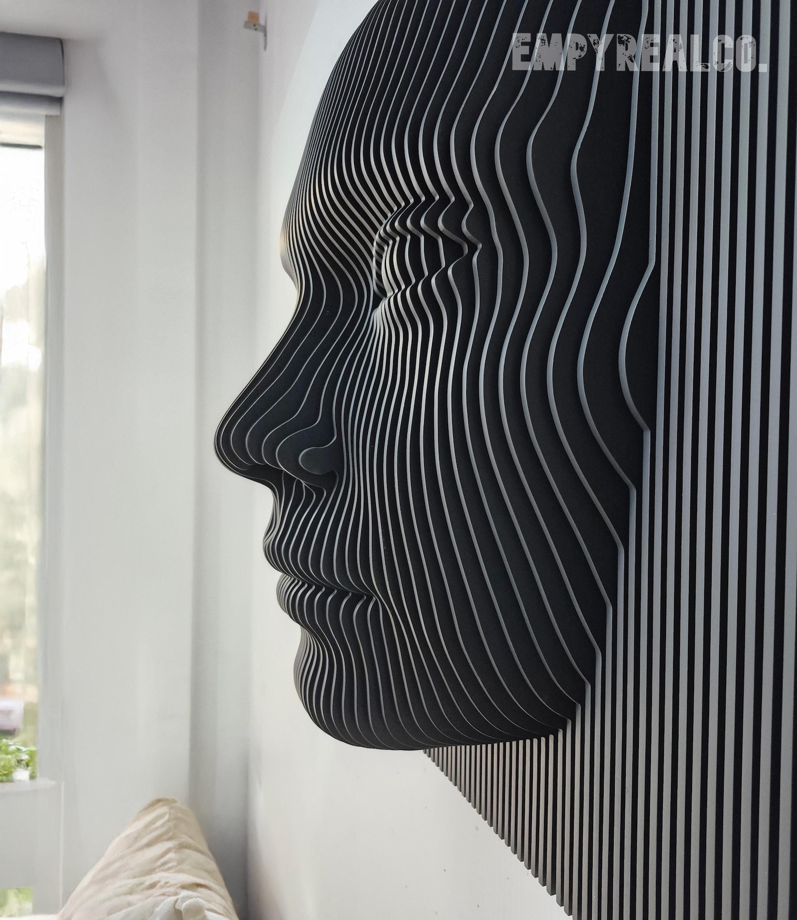 Parametric Face Wall Art: Large 3D Sculpture, Modern Home Decor - Etsy