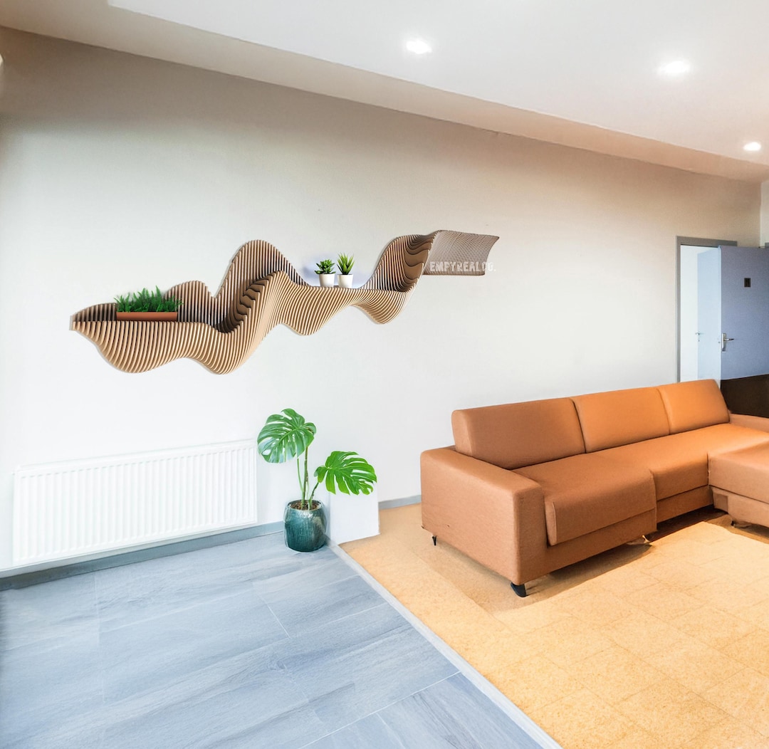 Modern Parametric Shelf, Large Wall Decor, New Design, Living Room and ...