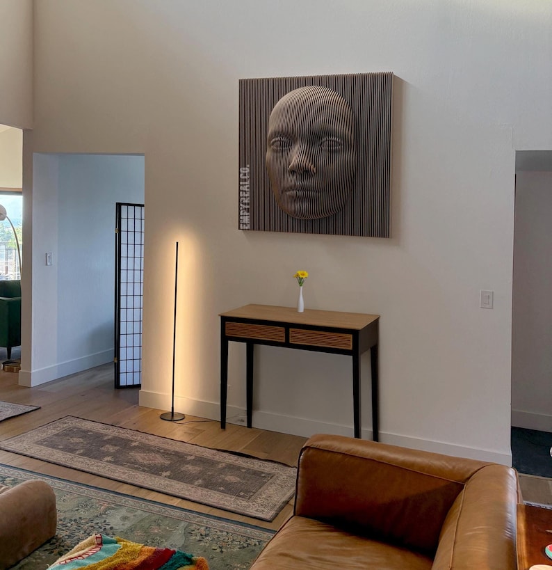 Parametric Face Wall Art: Large 3D Sculpture, Modern Home Decor - Etsy