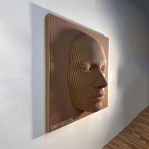 Abstract Face Wall Sculpture, Large Wall Art - Etsy