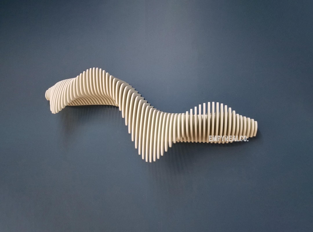 Wave Parametric Shelf, New Design Large Wall Decor, Living Room Office ...
