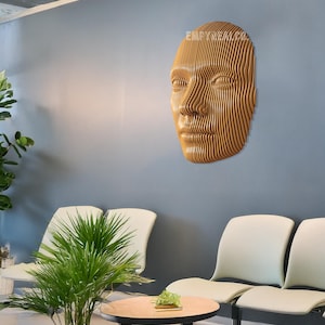 Human Face Large Wall Art, Trendy Wall Sculpture - Etsy
