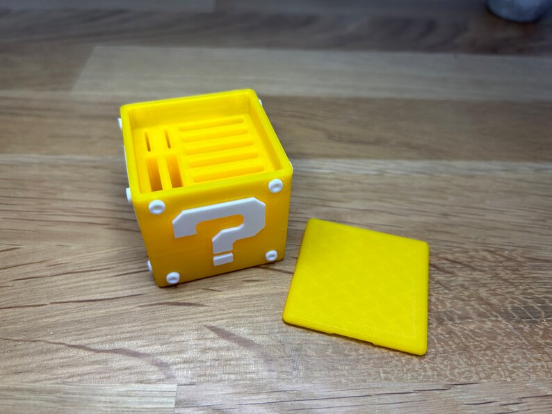 Question Mark Block Nintendo Game Cartridge Holder - Great Gift for ...