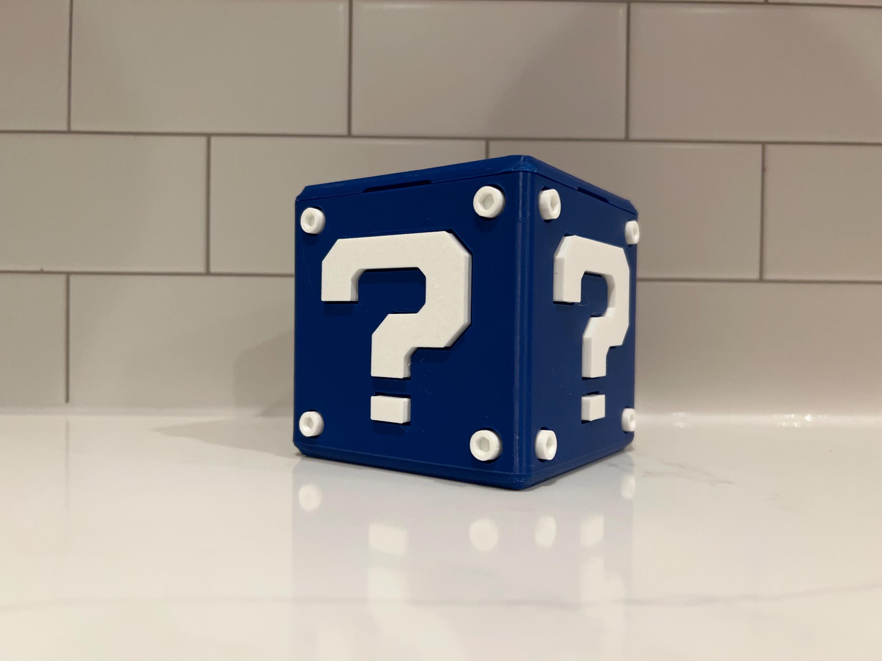 Magnetic Nintendo Question Mark Block Box - 4x4x4 Inch - 3D Printed - Etsy