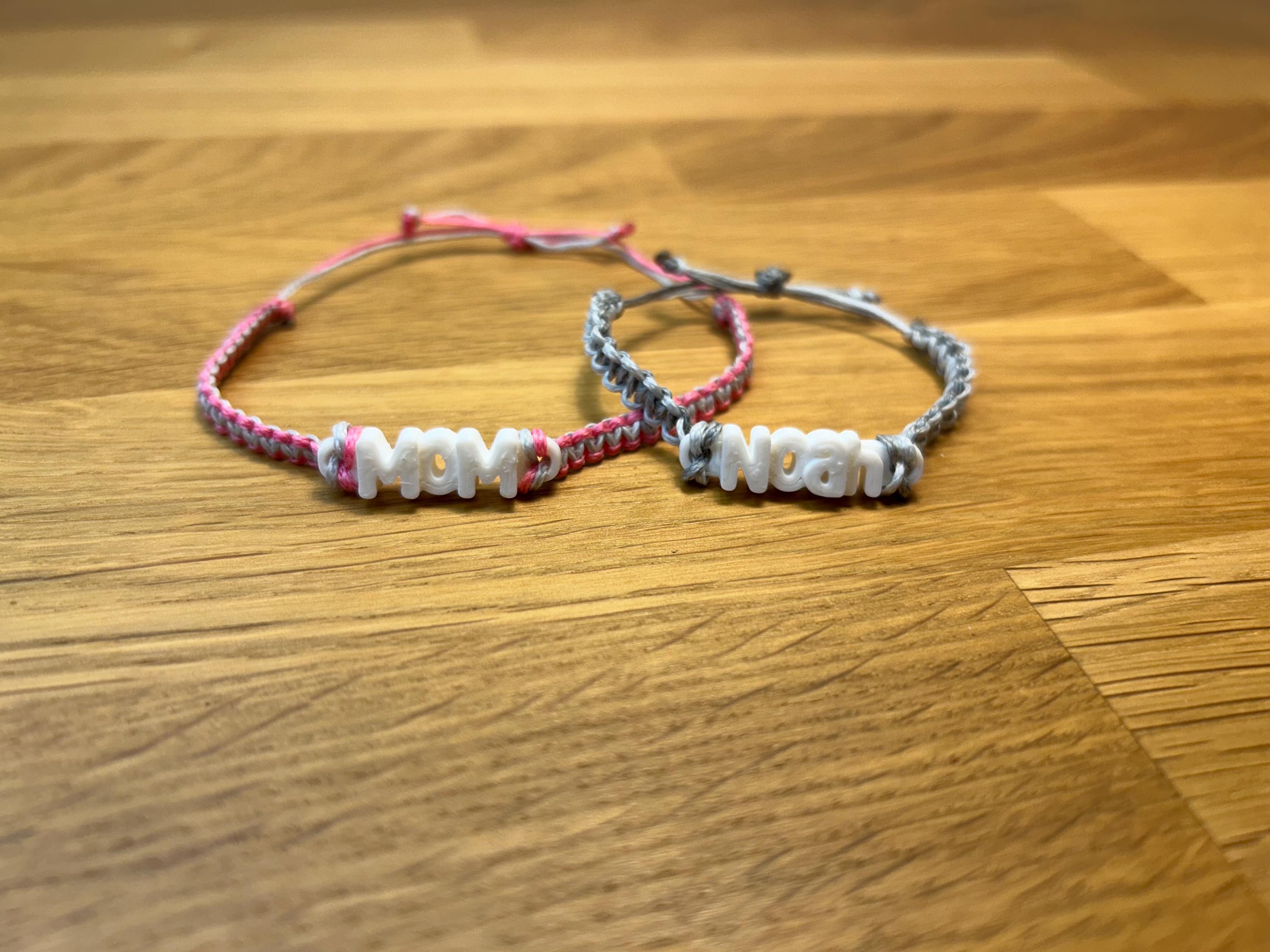 Personalized Bracelet - 3D Printed- Great Gift- Many Colors- Cutom and ...