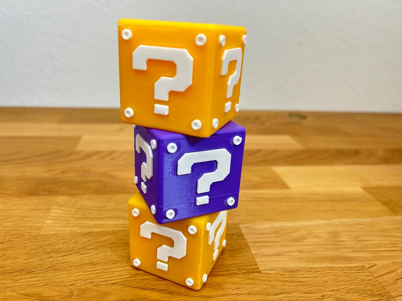 Question Mark Block Nintendo Game Cartridge Holder - Great Gift for ...