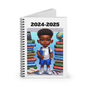 2024-2025 School Year Education is Power Spiral Notebook Ruled Line - Etsy
