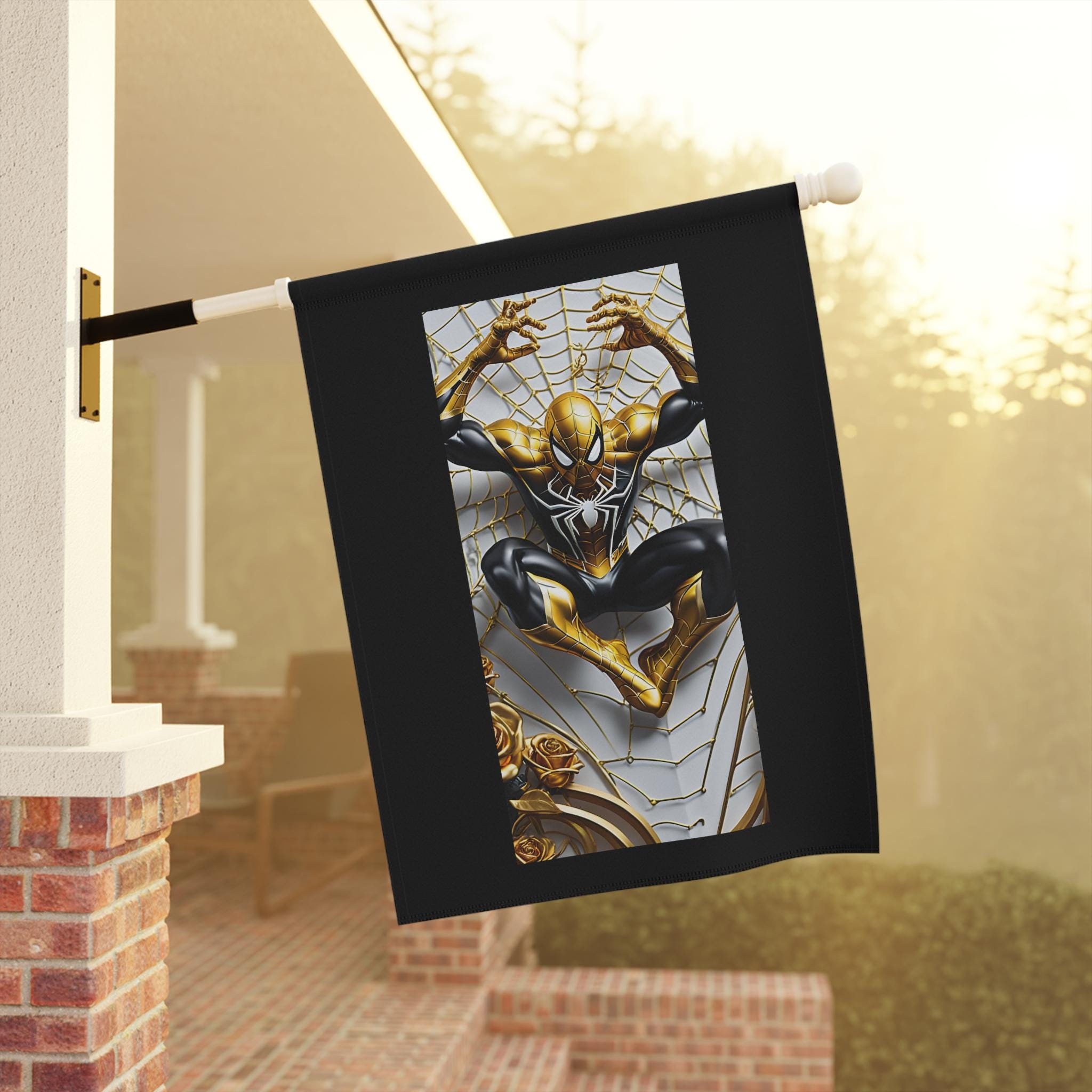 Black and Gold Spiderman Yard Sign - Etsy