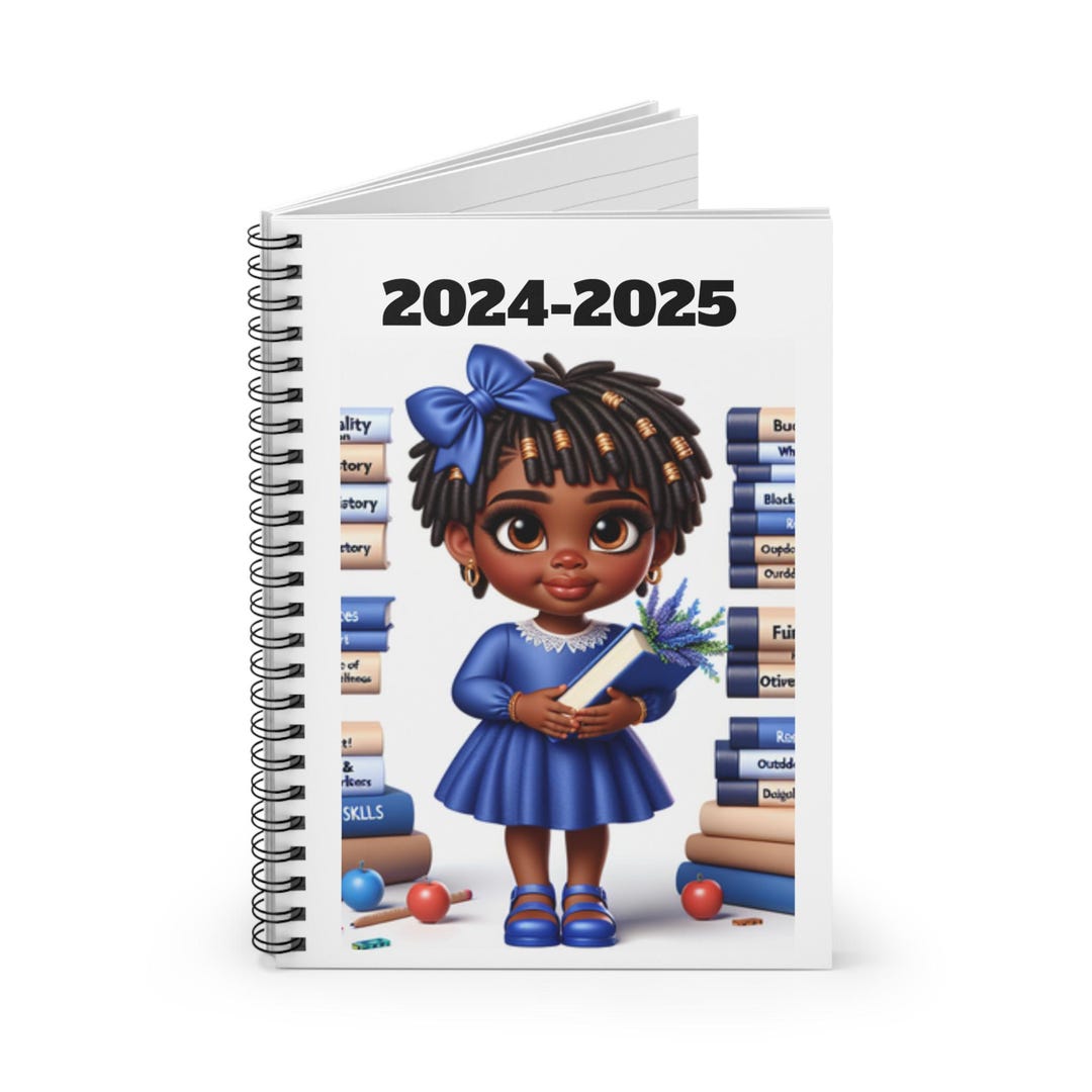 2024-2025 School Year Education is Power Spiral Notebook Ruled Line - Etsy