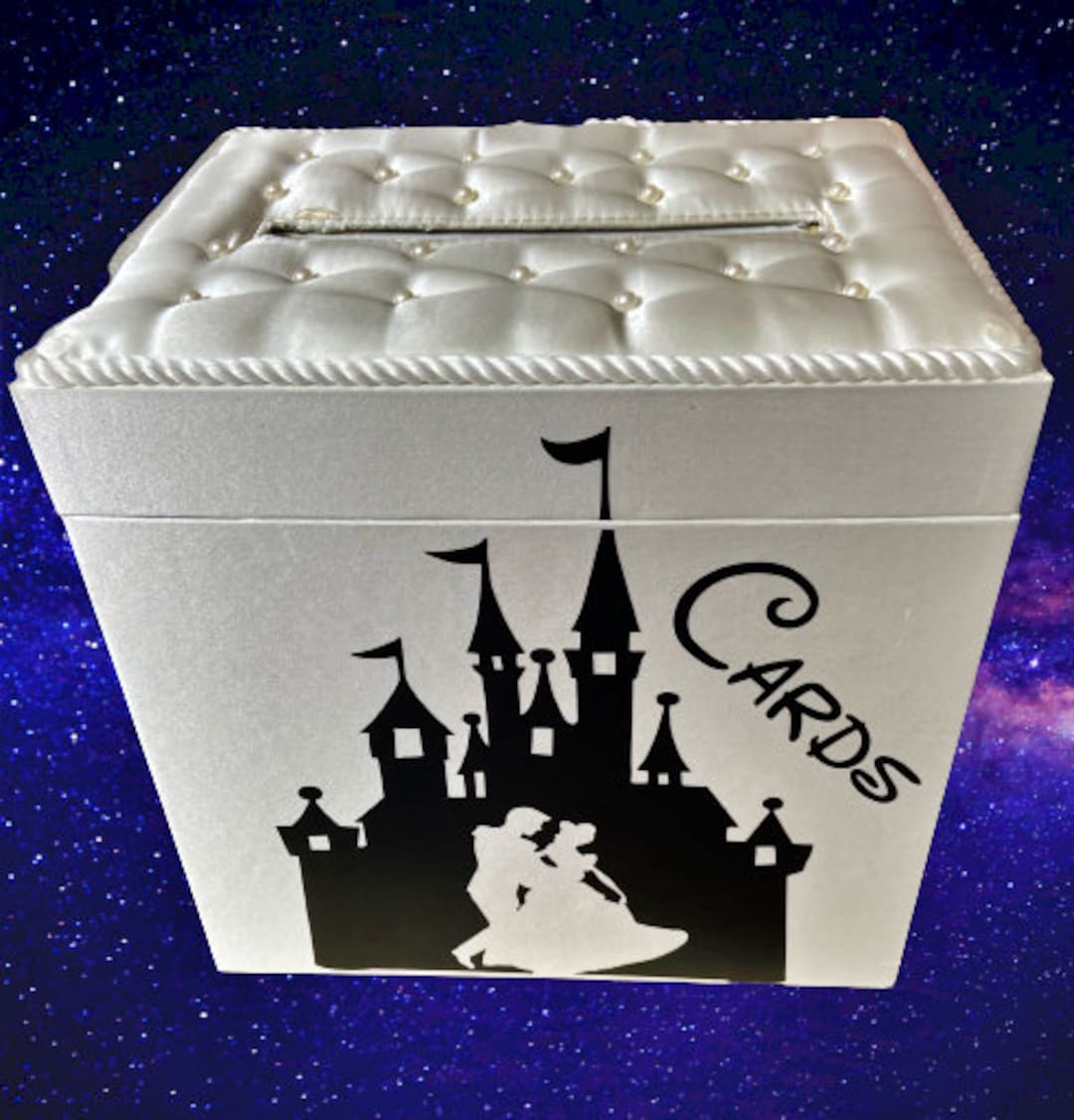 Wedding Card Box, Cinderella Castle Wedding Card Box, Disney Inspired ...