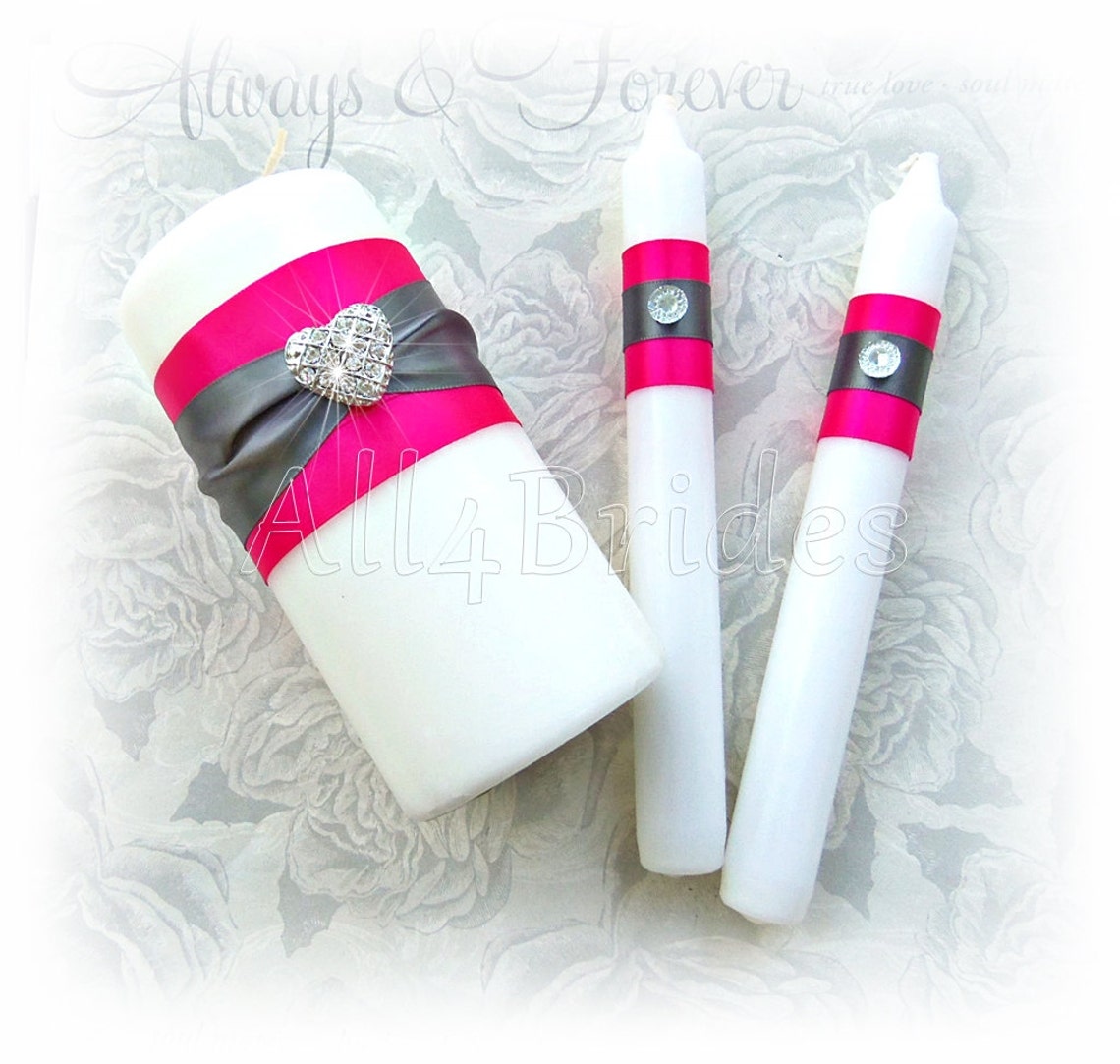 Wedding Unity Candle Set Wedding Ceremony Candles Turquoise - Etsy