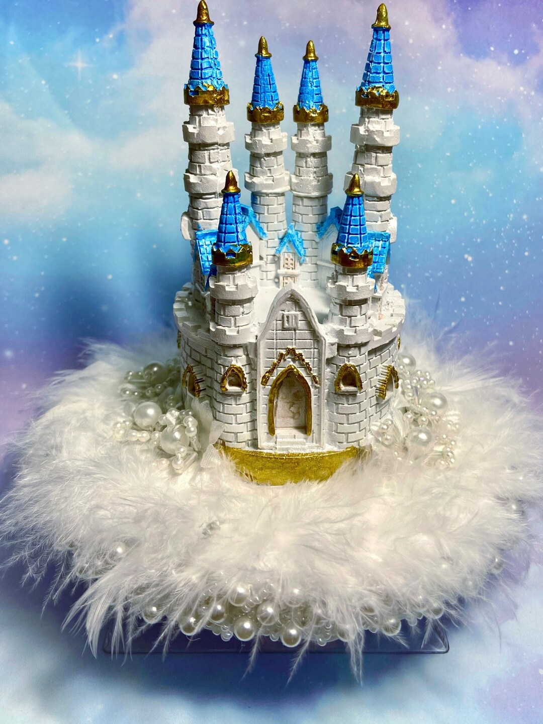 Princess Castle Cake Topper, Disney Inspired Wedding Cake Topper ...